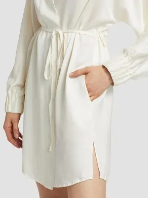 Lunya Washable Silk Robe - Tranquil White