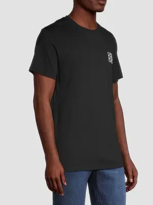 Loewe Embroidered Anagram T-shirt - Black