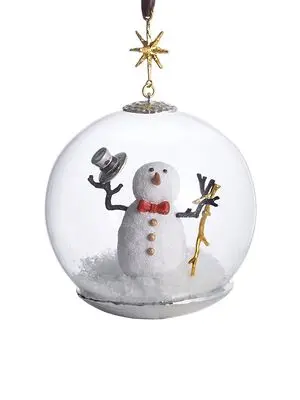 Michael Aram Snowman Snow Globe Ornament - Neutral