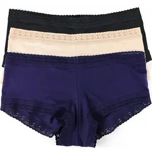 Hanky Panky Dream Assorted 3-pack Boyshorts - Black-chai-indigo