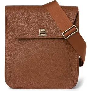 Akris Small Anouk Leather Crossbody Bag - Caramel