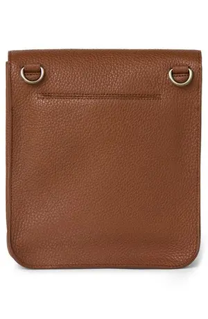 Akris Small Anouk Leather Crossbody Bag - Caramel