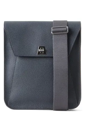 Akris Akris Small Anouk Leather Crossbody Bag Graphite