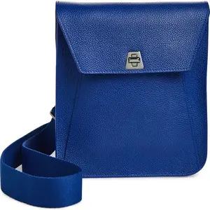 Akris Small Anouk Leather Crossbody Bag - Lapis Blue