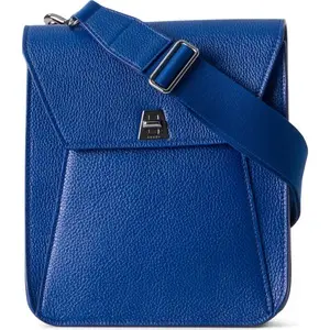 Akris Small Anouk Leather Crossbody Bag - Lapis Blue