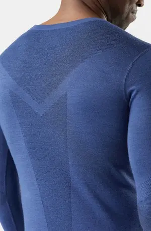 Smartwool Intraknit™ Thermal Base Layer Long Sleeve Merino Wool Blend Top - Nightfall Blue