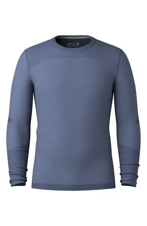 Smartwool Intraknit™ Thermal Base Layer Long Sleeve Merino Wool Blend Top - Nightfall Blue