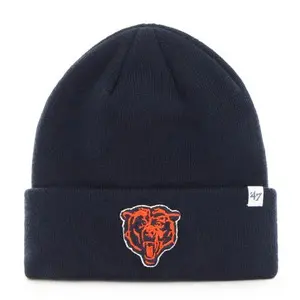 '47 Chicago Bears Primary Alternate Logo Basic Cuffed Knit Hat - Navy