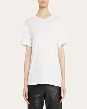 Eterne Short-sleeve Boyfriend T-shirt - Ivory