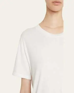 Eterne Short-sleeve Boyfriend T-shirt - Ivory