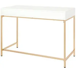 AVE SIX Alios Desk With White Gloss Finish Ospd