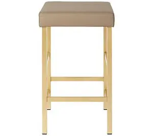 OSP HOME FURNISHINGS 26' Goldtone Backless Stoo L