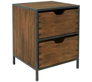 OSP HOME FURNISHINGS Clermont Storage Cabinet With 2 Drawers In Waln Ut Finish Asm - One-color