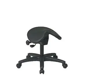 OFFICE STAR Products Backless Stool With Saddle Seat - One-color