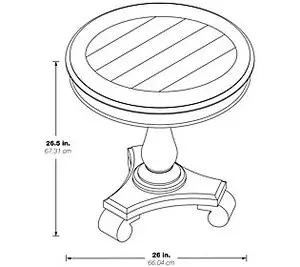 OSP HOME FURNISHINGS Avalon Round Accent Table