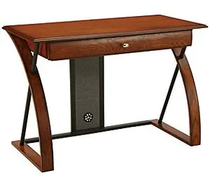 OSP HOME FURNISHINGS Aurora Computer Desk With Powder-coated Accents - One-color