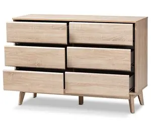 BAXTON STUDIO Miren Mid-century Modern 6-drawer Dresser