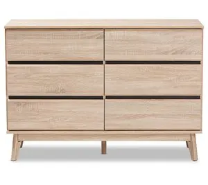BAXTON STUDIO Miren Mid-century Modern 6-drawer Dresser