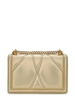 Dolce & Gabbana Medium Devotion Shoulder Bag - Gold