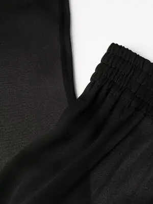 Saint Laurent Silk Straight-leg Trousers