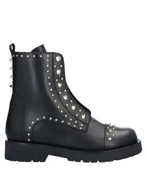 TWINSET Ankle Leather Combat Boots