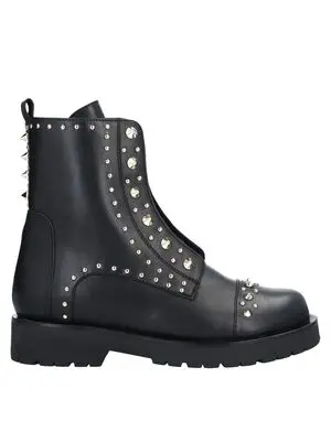 TWINSET Ankle Leather Combat Boots