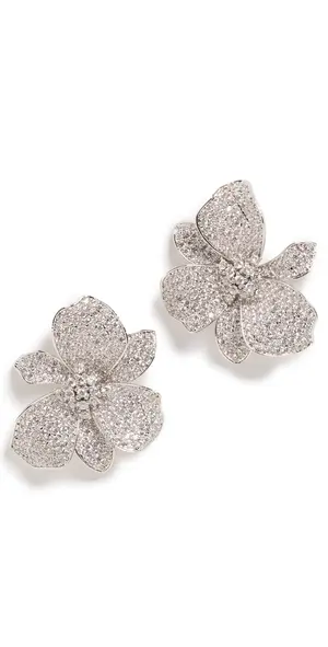 Shashi 18k Eden Earrings - White Gold