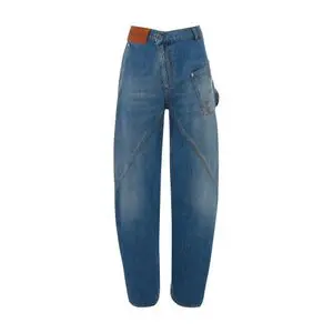 JW Anderson Twisted Workwear Denim Jeans - Light Blue