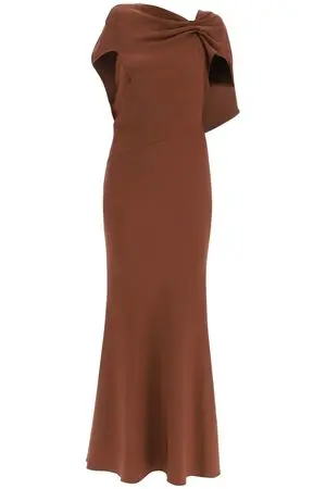 Roland Mouret ROLAND MOURET Long Cady Dress - Brown