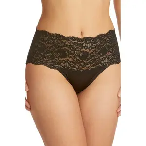 Hanky Panky Silky Skin High Waist Briefs - Black