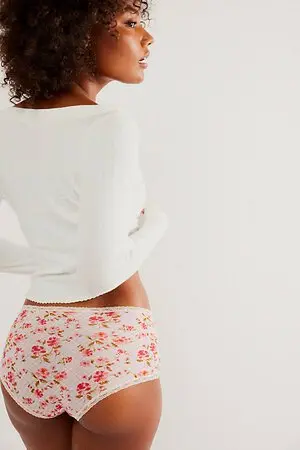 Free People Care FP Low-Rise Hipster Undies Preppy Combo