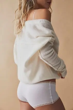 Free People Care Fp Low-rise Hipster Undies - White