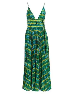 Altuzarra Women's Winda Dyed Buckle Midi-Dress - Butterscotch  - Butterscotch