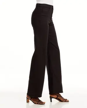 Joe's Jeans The Mia High Rise Wide Leg Jeans - Black
