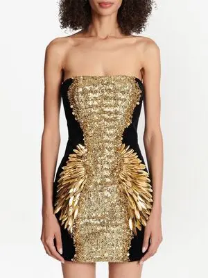 Balmain Sequin-embellished Mini Dress