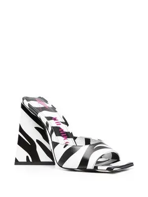 Attico Devon Zebra-print Sandals