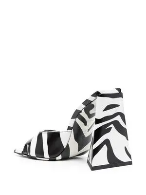 Attico Devon Zebra-print Sandals