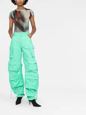 Attico Fern Cotton Cargo Trousers