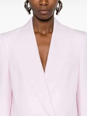 Alexander McQueen Double-breasted Wool Blazer - Pink