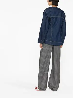 GANNI Spread-collar Denim Jacket