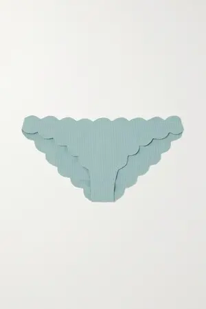 Marysia Marysia Antibes Seersucker Bikini Briefs Blue