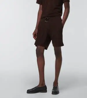 Frescobol Carioca Augusto Terry Shorts - Brown