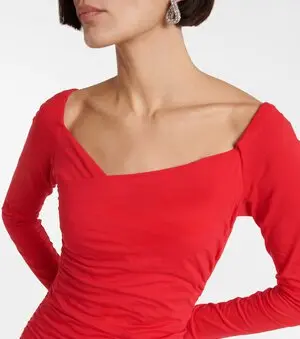 Velvet By Graham & Spencer Gauzy Whisper Jersey Midi Dress