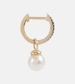Mateo - 14kt Yellow Gold Earrings With Diamonds And Pearls