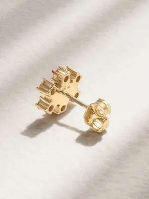 SYDNEY EVAN Eye Flower Diamond Stud Earring