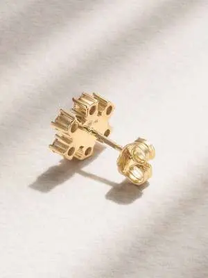 SYDNEY EVAN Eye Flower Diamond Stud Earring