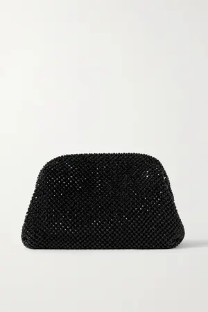 LOEFFLER RANDALL Doris Crystal-embellished Mesh Clutch