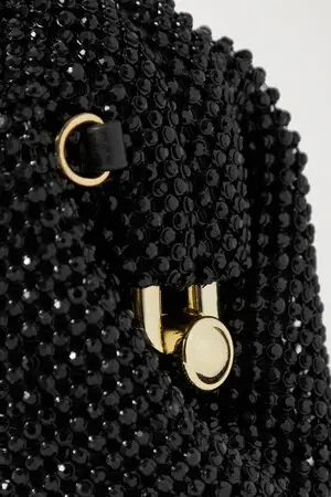 LOEFFLER RANDALL Doris Crystal-embellished Mesh Clutch