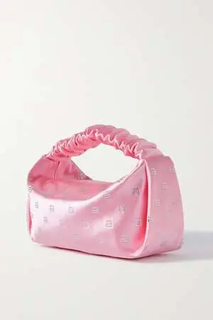 Alexander Wang Mini Crystal-embellished Satin Tote