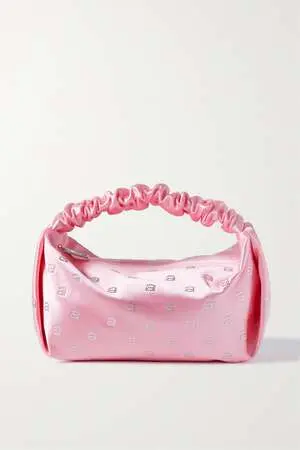 Alexander Wang Mini Crystal-embellished Satin Tote
